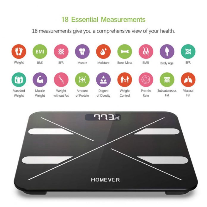 Poids, IMC, quantité d’eau… Cette balance connectée est idéale pour ...