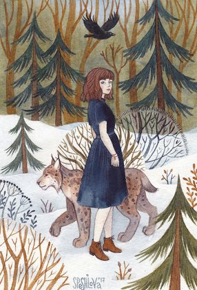 Anna Speshilova met en scène des personnages entourés d'animaux dans un ...