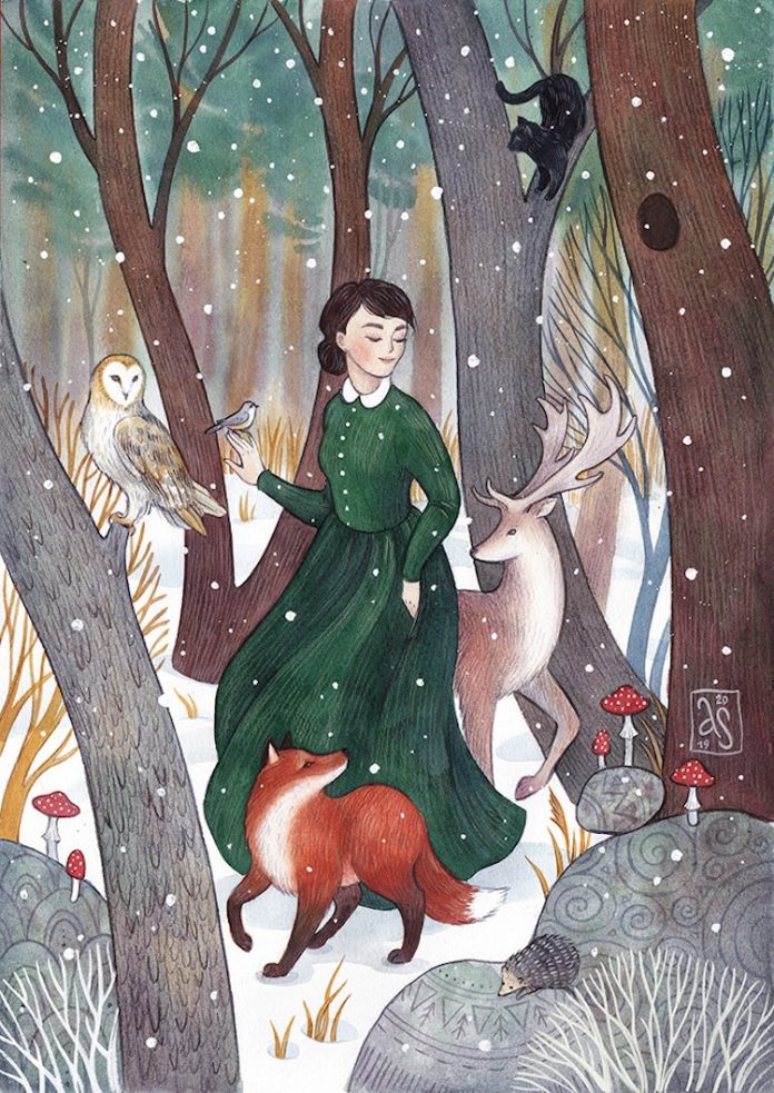 Anna Speshilova met en scène des personnages entourés d'animaux dans un ...