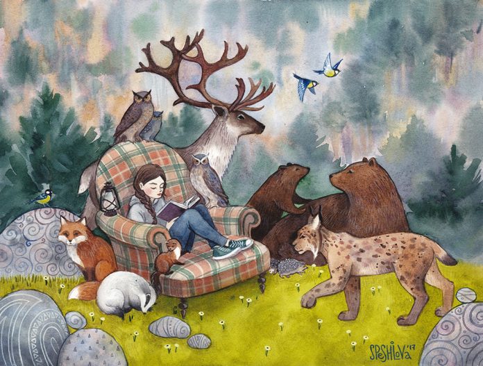 Anna Speshilova met en scène des personnages entourés d'animaux dans un ...