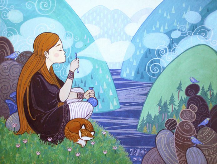 Anna Speshilova met en scène des personnages entourés d'animaux dans un ...
