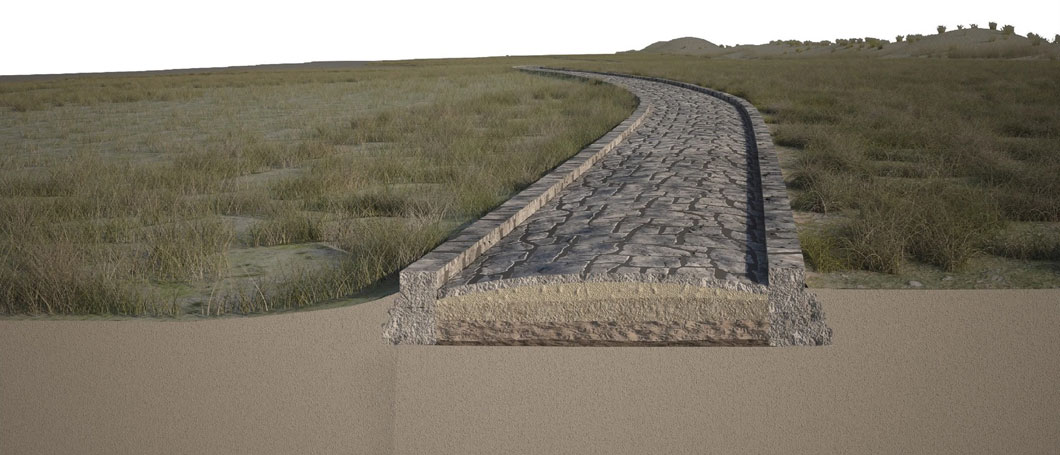 Une ancienne voie romaine découverte sous la lagune de Venise