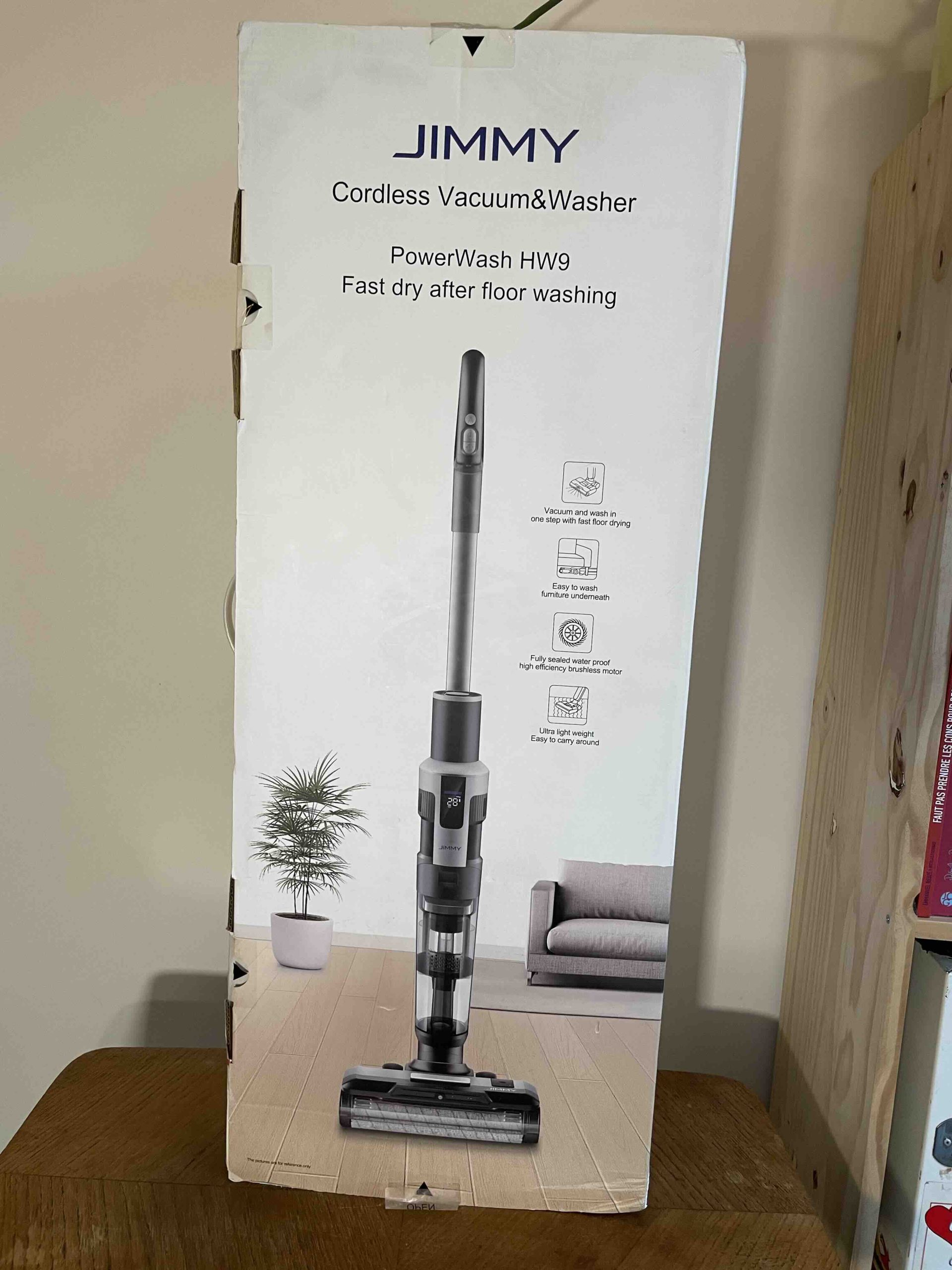 Test et avis sur l'aspirateur eau et poussière sans fil JIMMY HW9