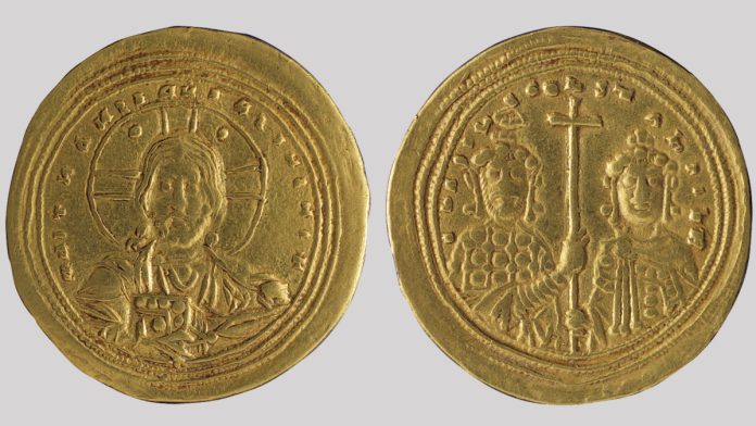 En Norvège, la découverte d'une pièce d'or byzantine représentant Jésus ...