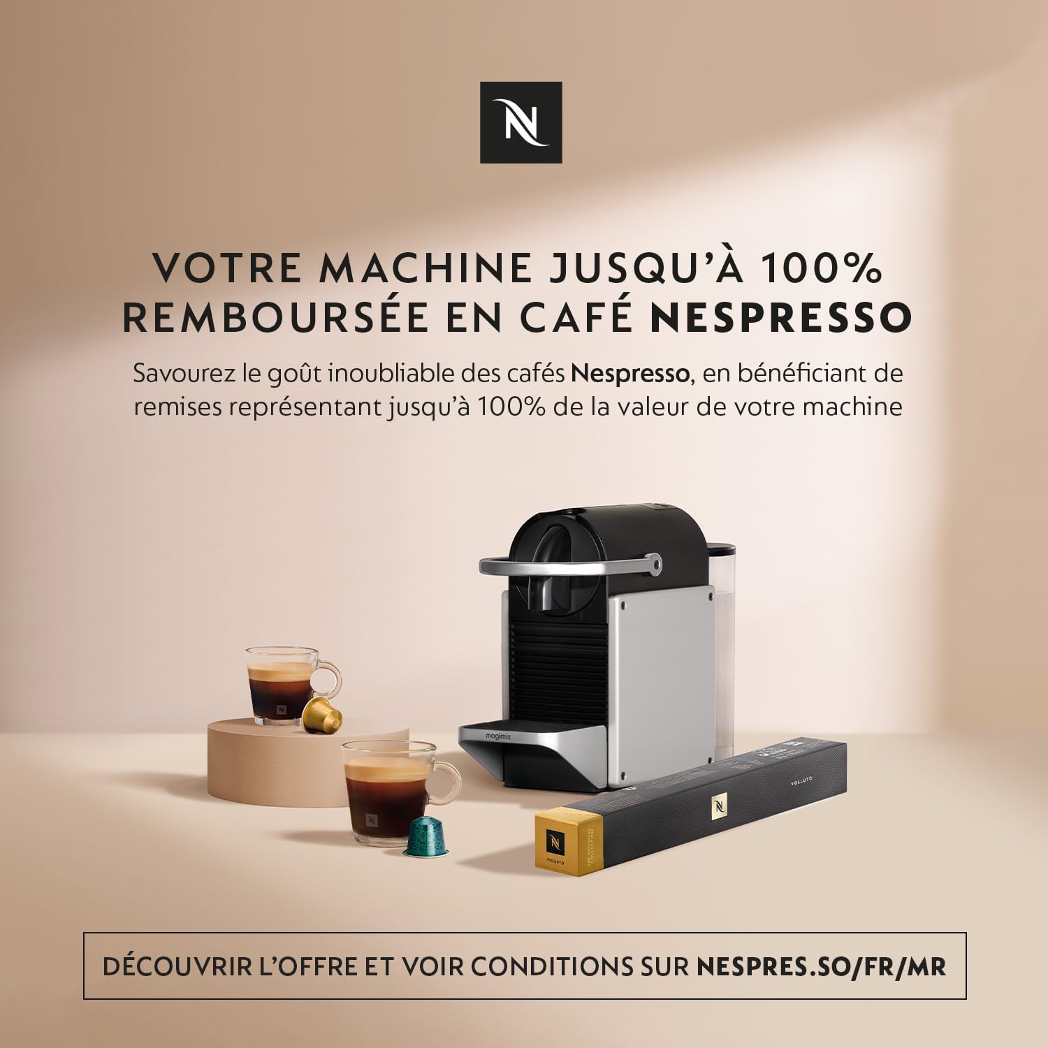 Savourez de délicieux cafés grâce à cette machine Nespresso Krups en ...