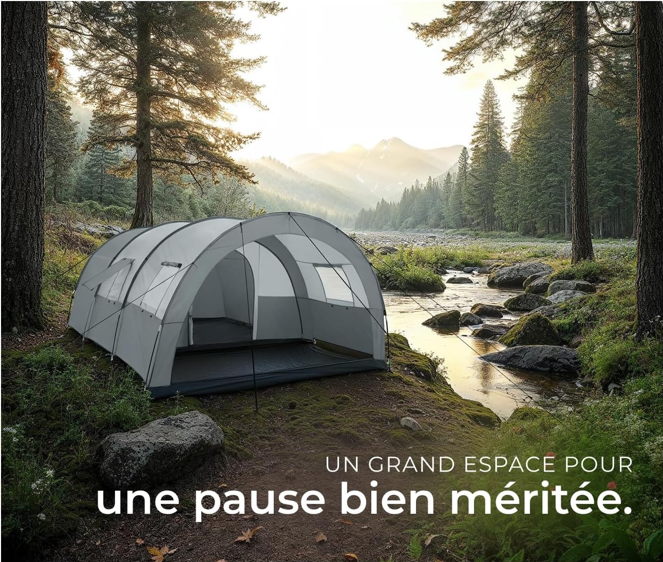 Cette tente ultra-pratique est idéale pour les passionnés de camping