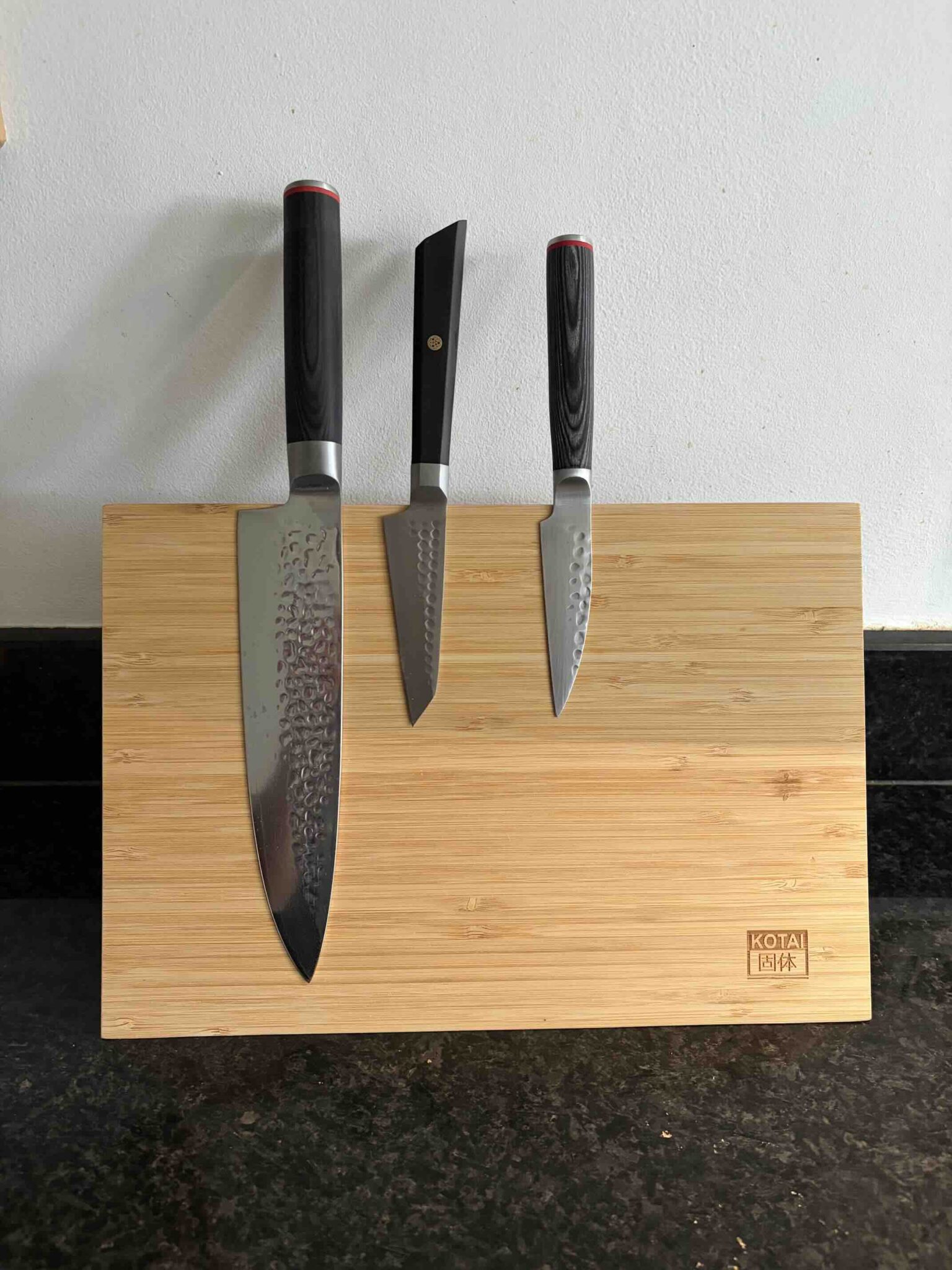 Test des couteaux japonais KOTAI Gyuto Pakka et Bunka 440C : deux lames ...